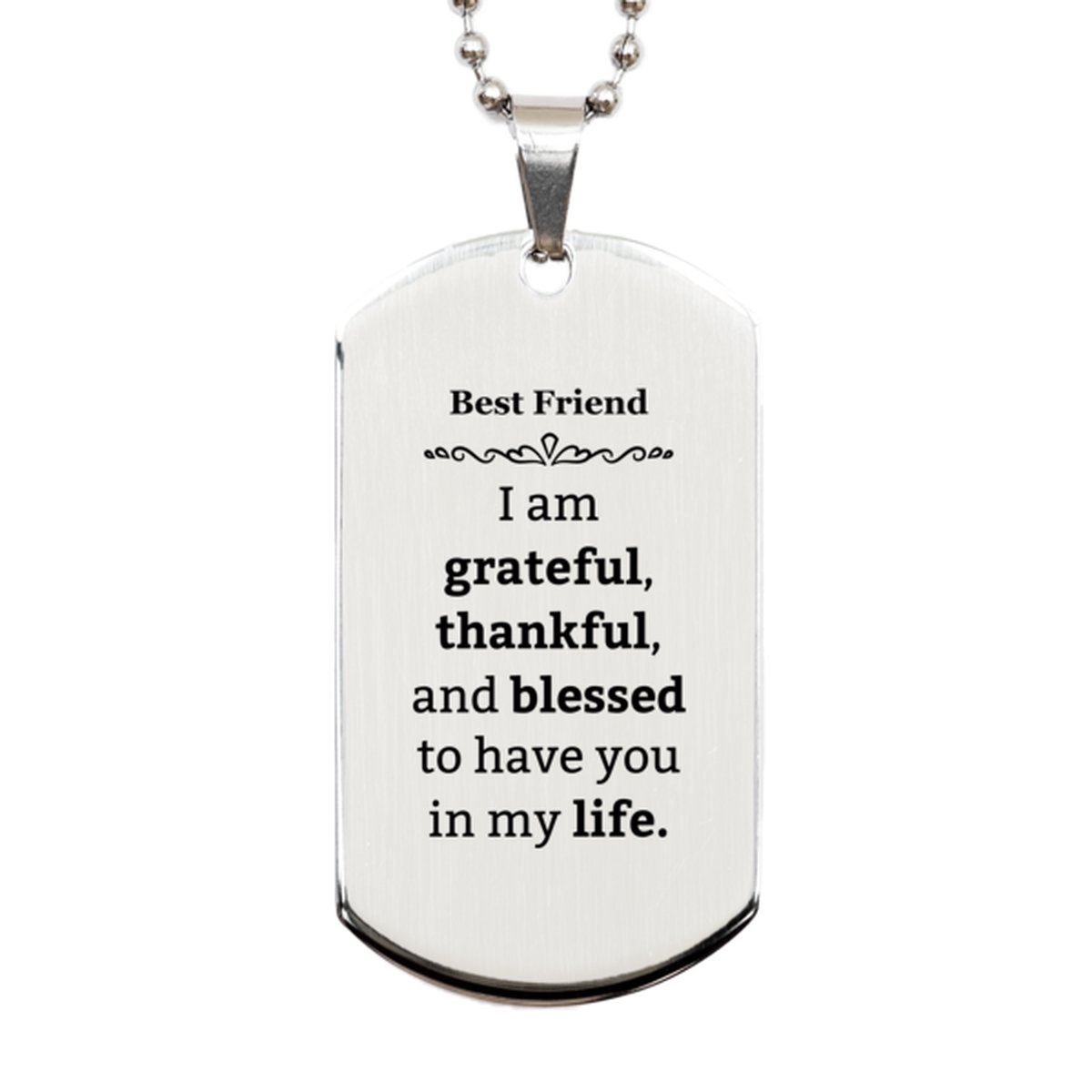 Best Friend Appreciation Gifts, I am grateful, thankful, and blessed ...